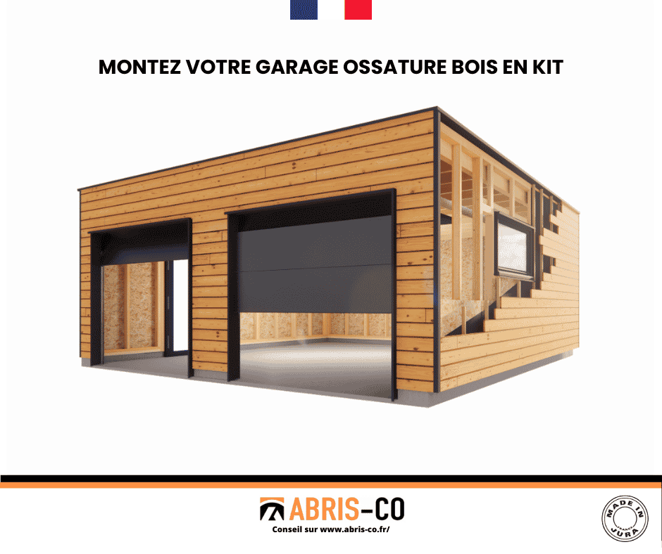 Monter son garage ossature bois en kit avec Abris-Co Bois.